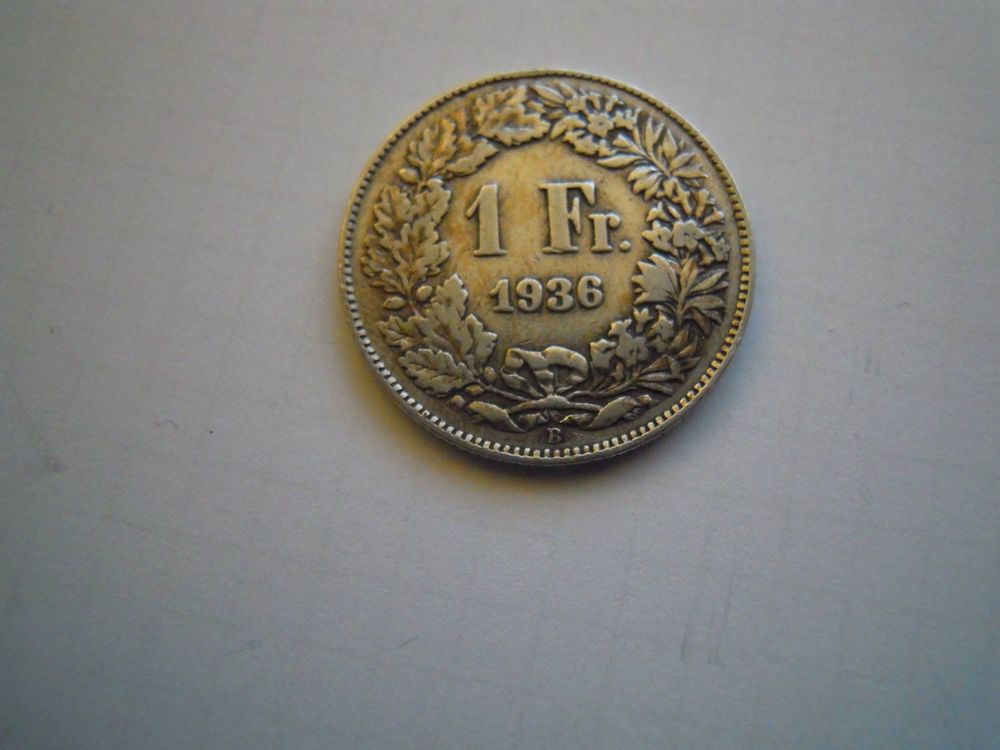 1 Fr. 1936 silber (Gebraucht) in Kriegstetten für CHF 3.85 – mit Lieferung auf Ricardo kaufen