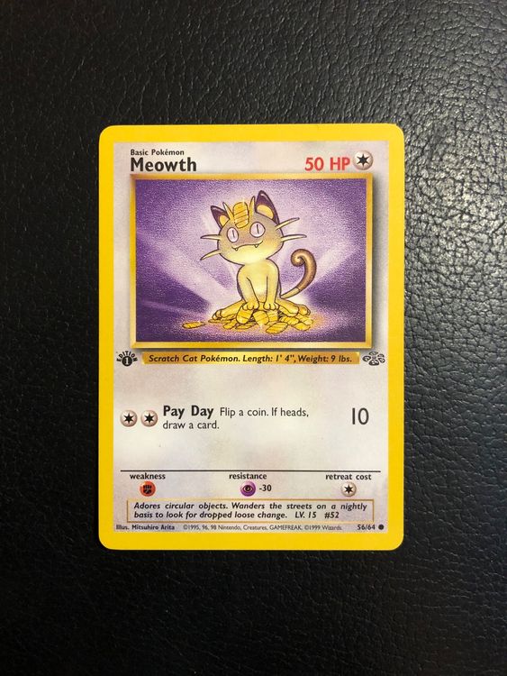 Jungle Meowth 56/64 1st edition Ab 1 (Gebraucht) in Paradiso für CHF 4 ...