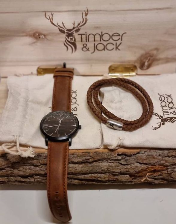 Timber & Jack Herren Geschenkset Uhr Armband Box Neu (Neu (gemäss ...