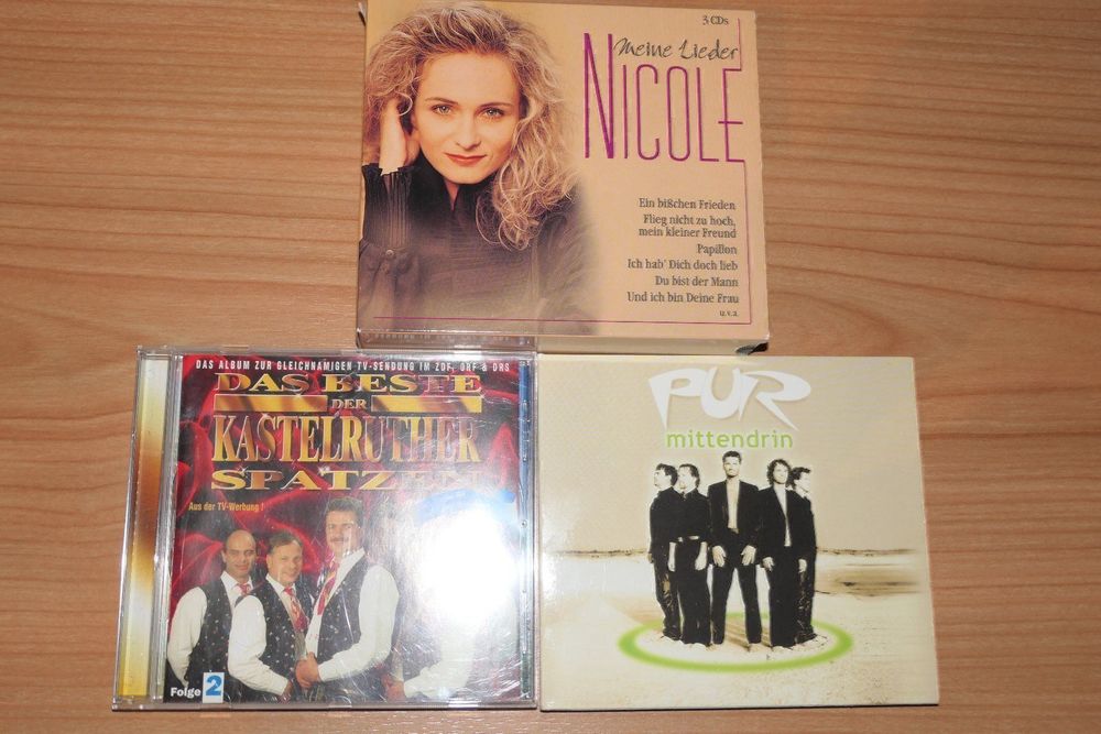 Deutsche Musik, Nicole, Pur, ... 5CDs (Gebraucht) in Vordemwald für CHF ...