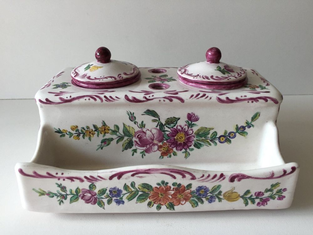 SIHL ZURICH ancien encrier en céramique / alte Tintenfass | Kaufen auf Ricardo