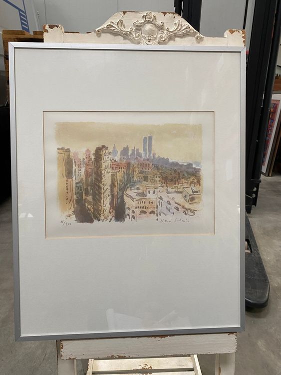 Henri Schmid Aquarell New York, signiert, Lithographie (Gebraucht) in Niederhelfenschwil für CHF ...