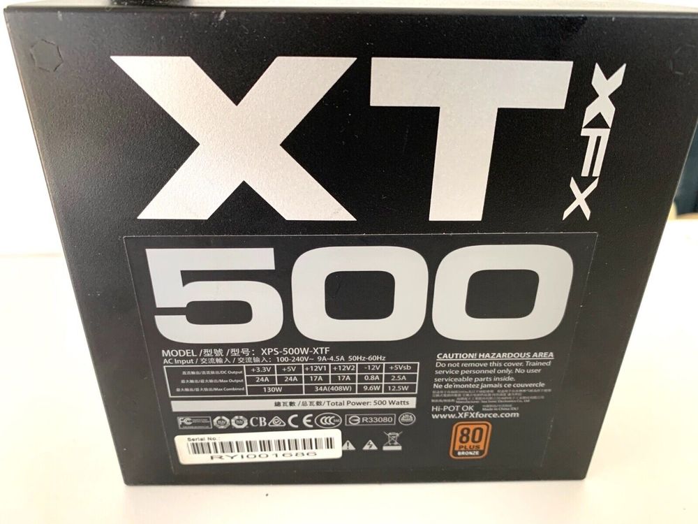 XFX XT500 XPS-500W-XTF Netzteil PSU Power Supply Unit | Kaufen auf Ricardo