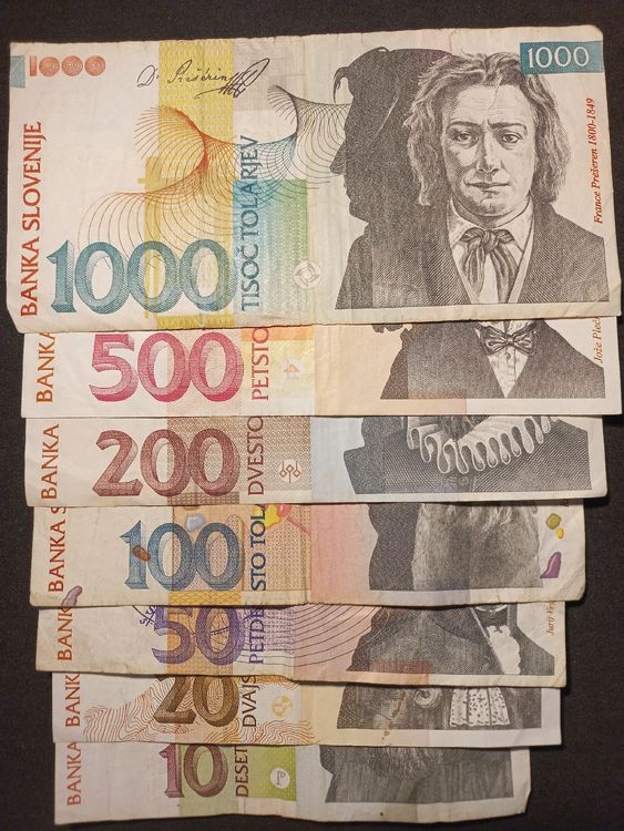 Slowenische Tolar Sammlung 10-1000 (Gebraucht) in Geroldswil für CHF 15 ...