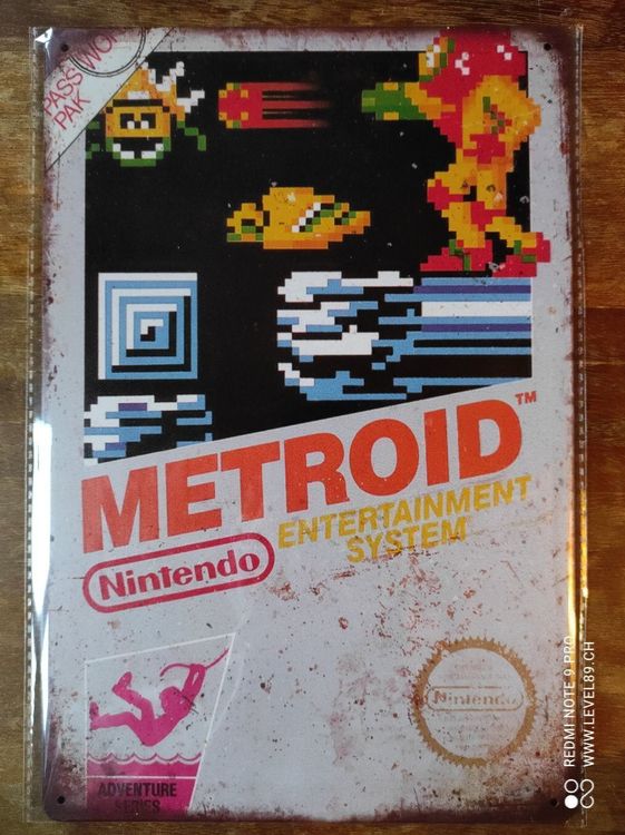 Metall Poster - Metroid - Retro | Kaufen auf Ricardo