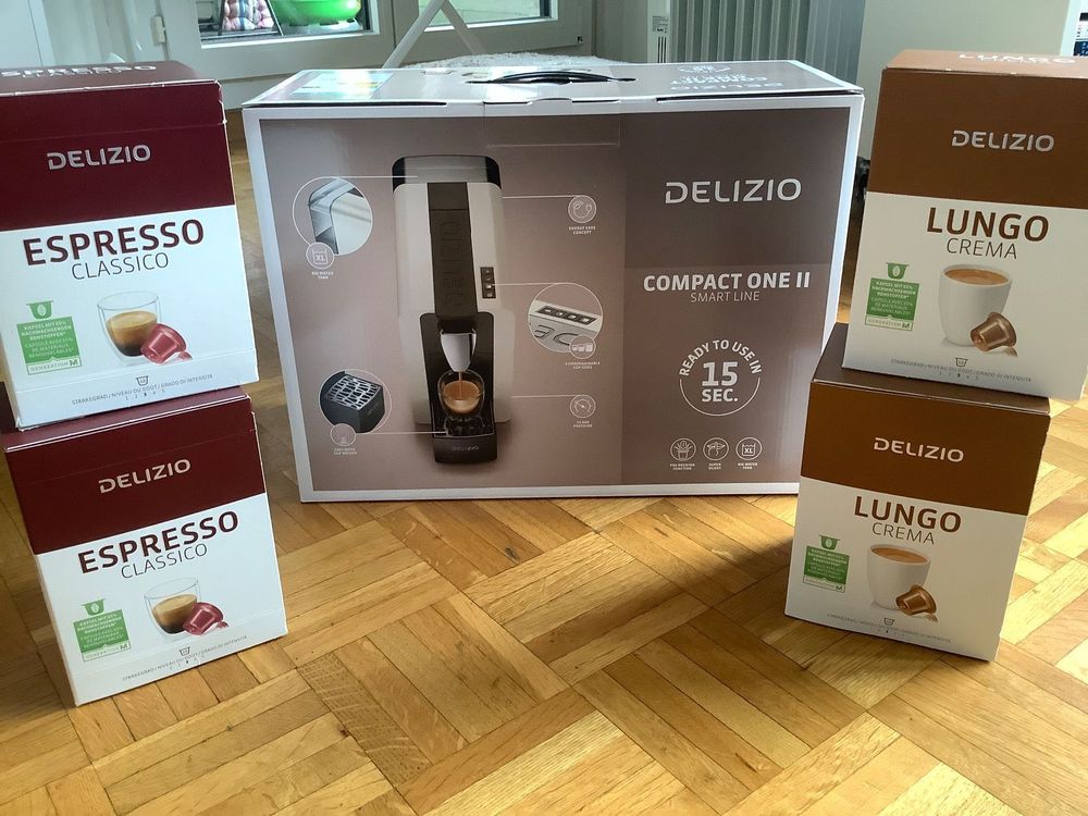 DELIZIO COMPACT ONE II + 92 CAPSULES | Kaufen auf Ricardo
