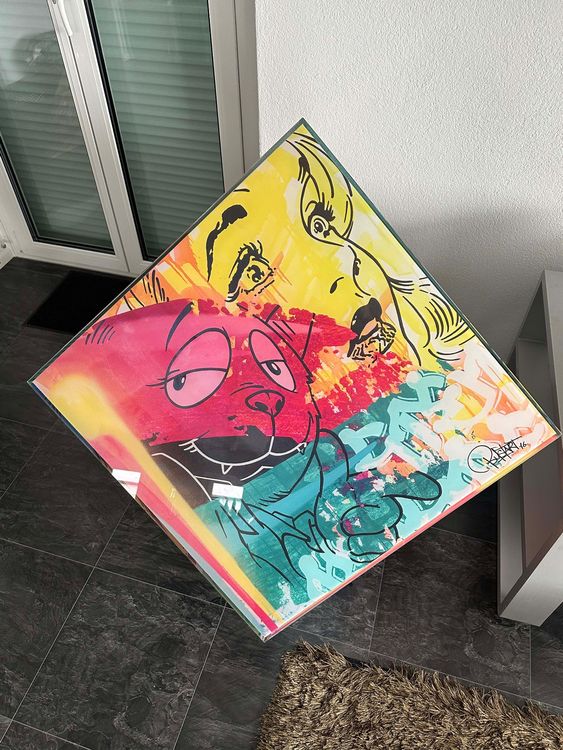 BUSTART. Pop Art Glas Würfel 70 x 70 x 70 cm UNIKAT | Kaufen auf Ricardo