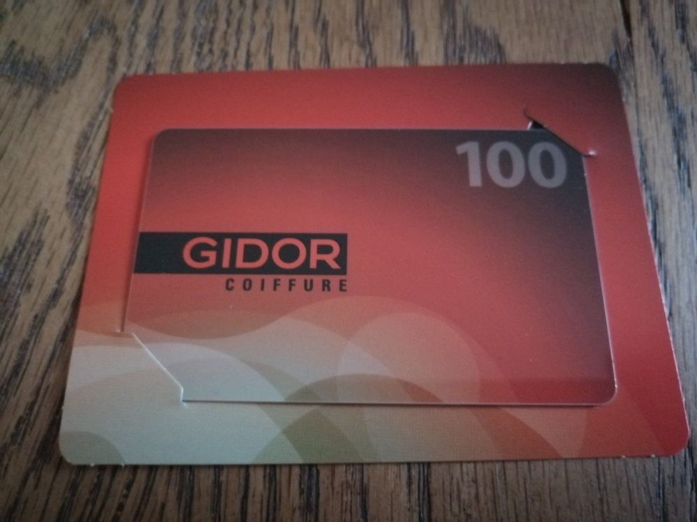Geschenkkarte Gidor CHF 100 (Neu und originalverpackt) in ...