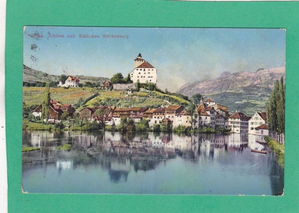 Buchs Schloss und Städtchen Werdenberg 1912 (Defekt) in Herisau für CHF ...