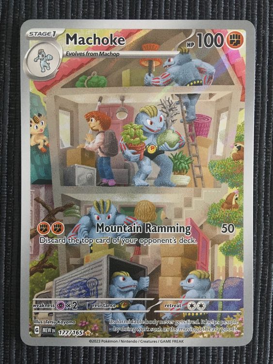 Pokemon Scarlet Violet 151 Machoke Art Rare Englisch (Neu (gemäss ...