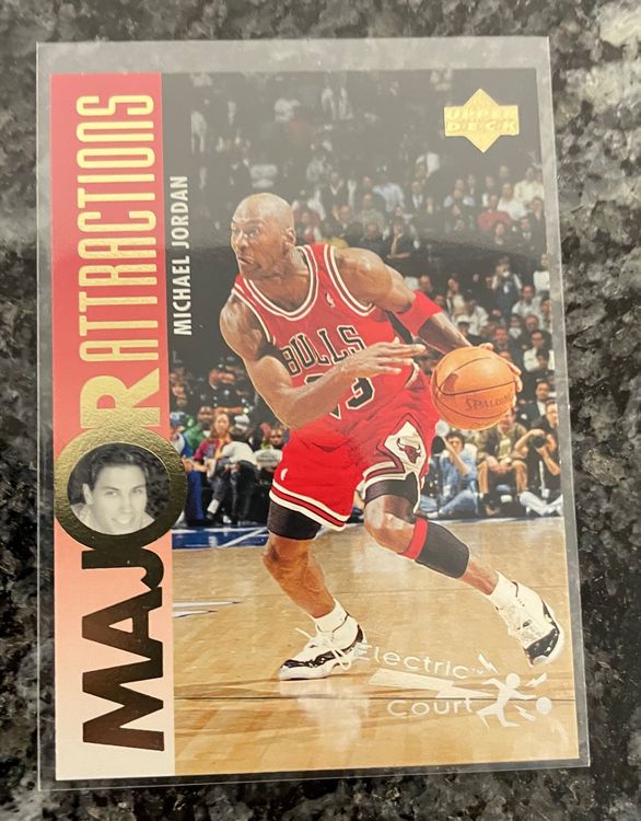 NBA Michael Jordan Major Attractions Electric Court Card (Neu (gemäss ...