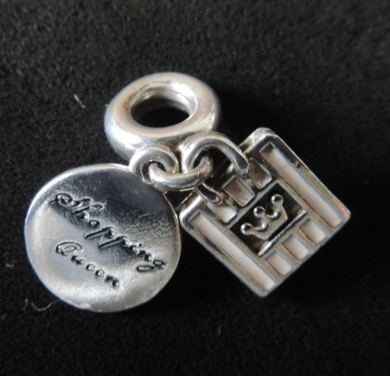 PANDORA Silber 925 Charm Anhänger Shopping Queen | Kaufen auf Ricardo