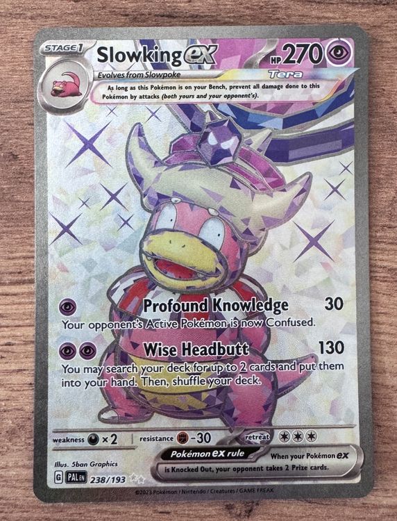 Slowking ex FULL ART TERA Pokemon Paldean Fates 238 /193 (Neu (gemäss ...