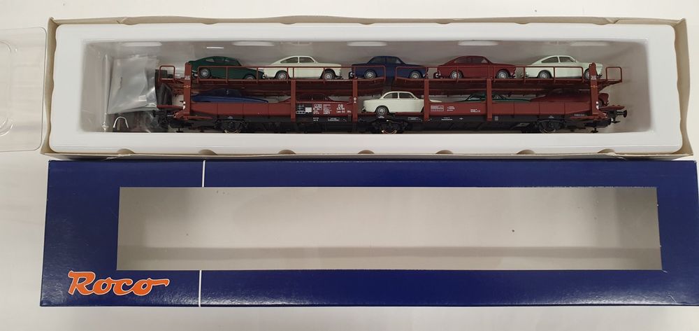 Roco 66529 DB Offs Autotransportwagen mit 10 Modellautos (Neu und ...