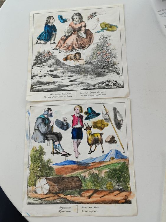 Antike Kinder Bastelbogen zum Ausschneiden - ca. 1900 (Gebraucht) in Brugg AG für CHF 25 – mit ...