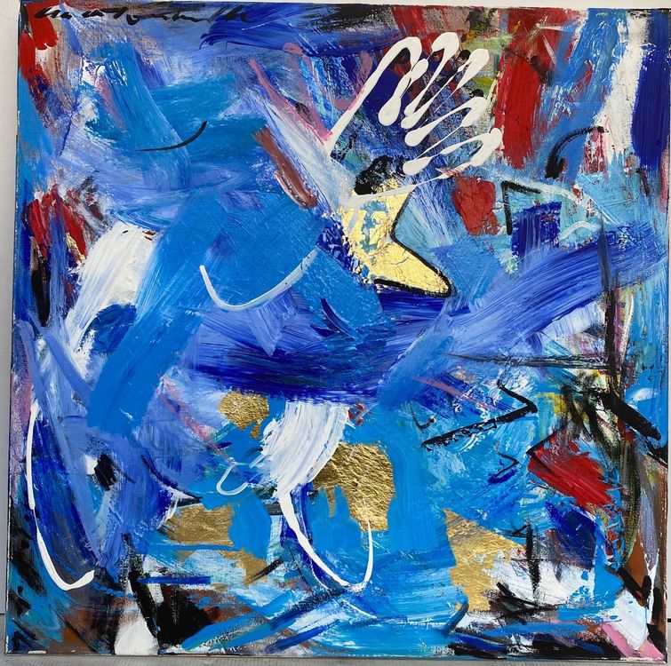 Abstrakte Gemälde unleserlich Signiert | Kaufen auf Ricardo