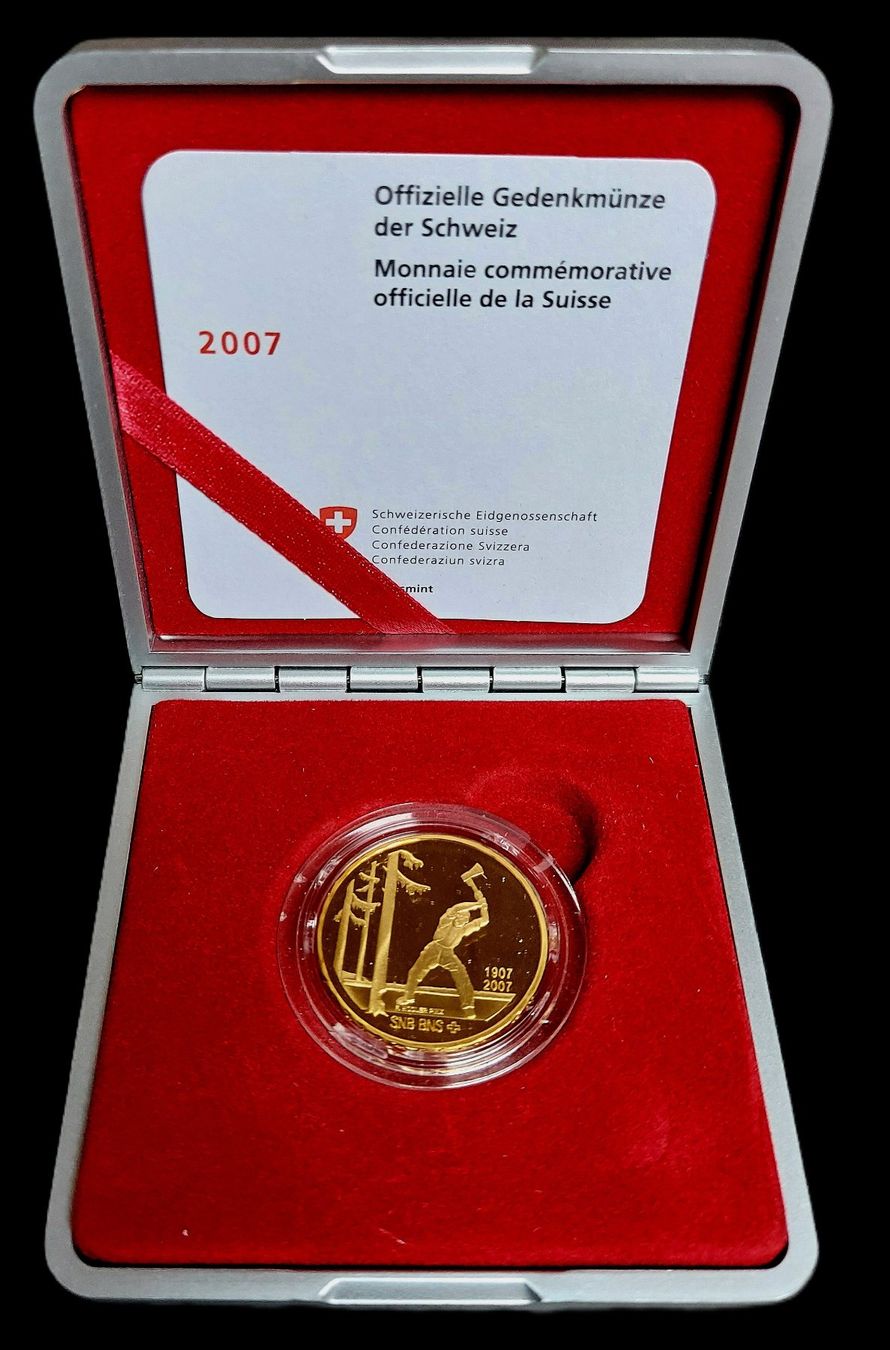 4x50 Fr. Gedenkmünzen, 2007, 2013, 2x2020; Alle PP, top (Gebraucht) in ...