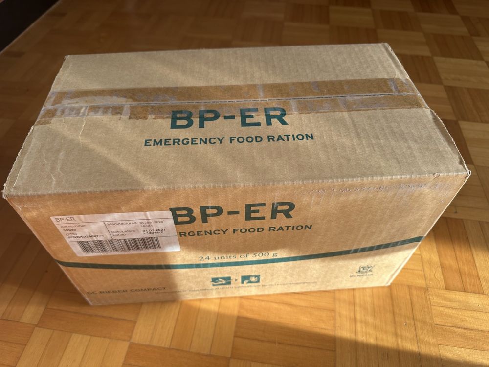 BP-ER Notfall-Ration, Notfall-Nahrungsration (Gebraucht) in Langnau am Albis für CHF 60 – mit ...