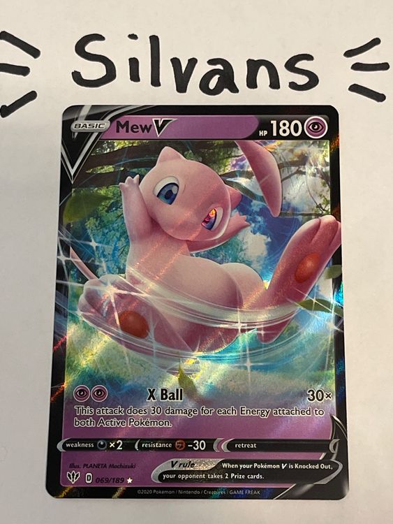 Mew V 069/189 Darkness Ablaze Flammende Finsternis Englisch | Kaufen ...