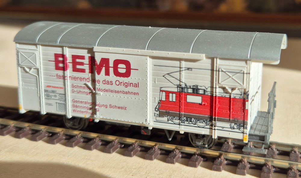Bemo 2283 137 - RhB Gedeckter Güterwagen "BEMO" Gbk 5607 (A) (Gebraucht ...
