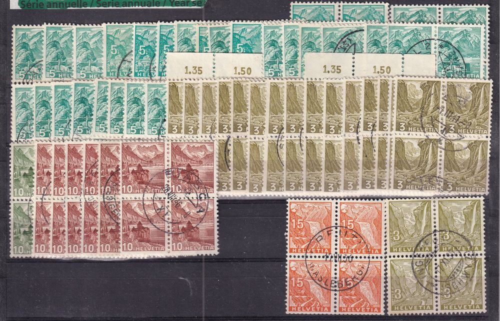 Lot Landschaftsbilder mit vielen 4er Blöcken!! (Gebraucht) in Samnaun-Compatsch für CHF 9.5 ...