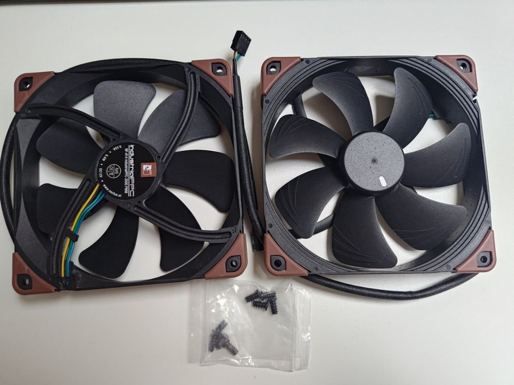 2x Noctua NF-A14 industrialPPC-3000 PWM/ 140x140x25 mm/4-Pin (Gebraucht ...