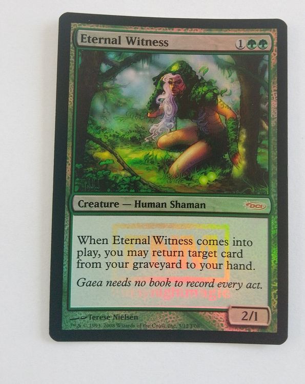 Magic the Gathering Karte Eternal Witness foil FNM | Kaufen auf Ricardo