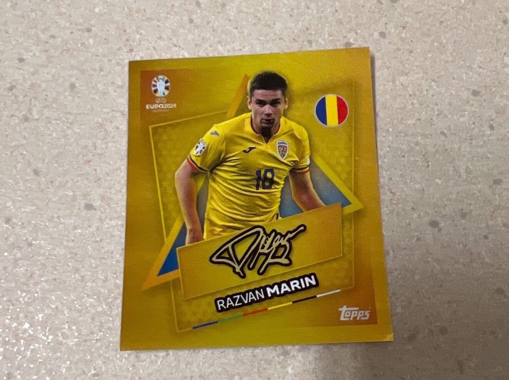 TOPPS EM 2024 - ROM SP - RAZVAN MARIN - mit Unterschrift | Kaufen auf ...