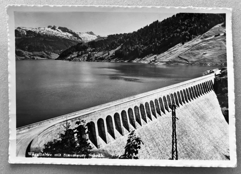 Wäggital Staumauer, Gasthaus Stausee, Innerthal, Gaberell | Kaufen auf ... Wäggital Staumauer, Gasthaus Stausee, Innerthal, Gaberell | Kaufen auf ...