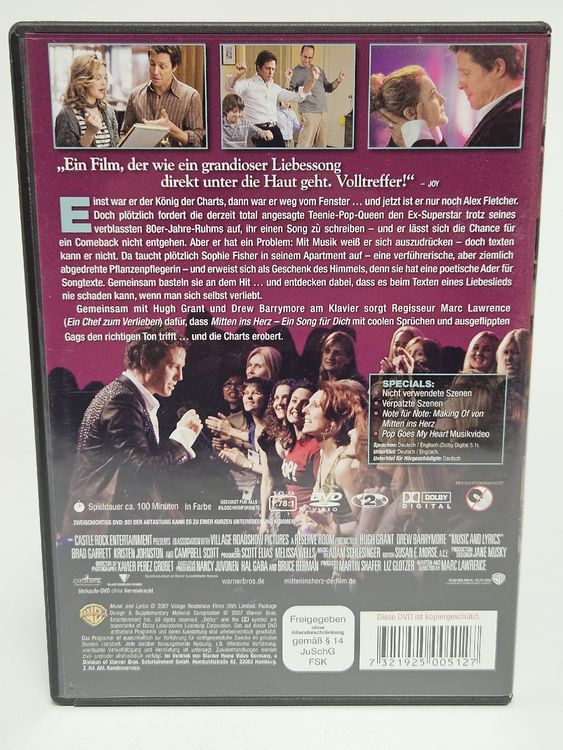 Mitten ins Herz - ein Song für dich / DVD #WT18 (Gebraucht) in Oberdorf BL für CHF 1.9 – mit ...