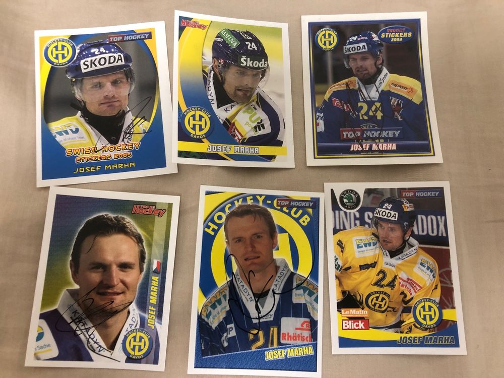 Josef Marha HCD Hockey Card signiert Sticker | Kaufen auf Ricardo