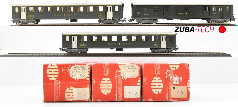 HAG 3x Personenwagen EW I SBB H0 WS ohne OVP | Kaufen auf Ricardo
