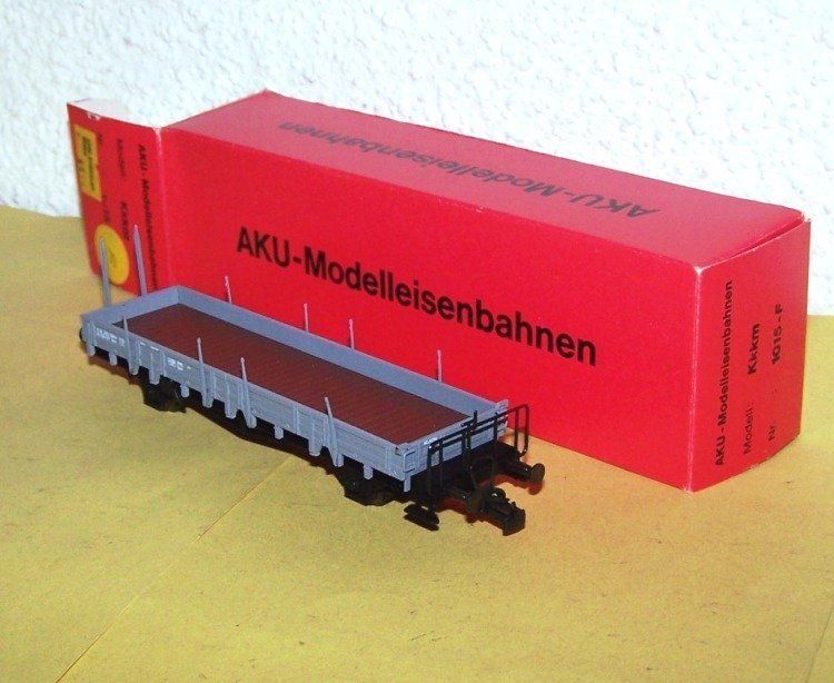 AKU H0 1015-F, Rungenwagen Kkkm (M7) der SBB (Neu (gemäss Beschreibung ...