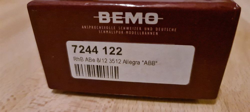 BEMO 7244 122 RhB ABe 8/12 3512 ABB digi (Gebraucht) in Matten b ...