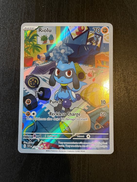Riolu SV1 Englisch 215 Illustration Rare Pokemon Karte | Kaufen auf Ricardo