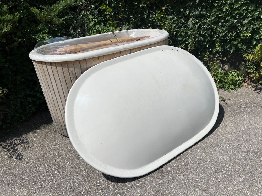 Hot Pot oval inklusive Holzheizung | Kaufen auf Ricardo