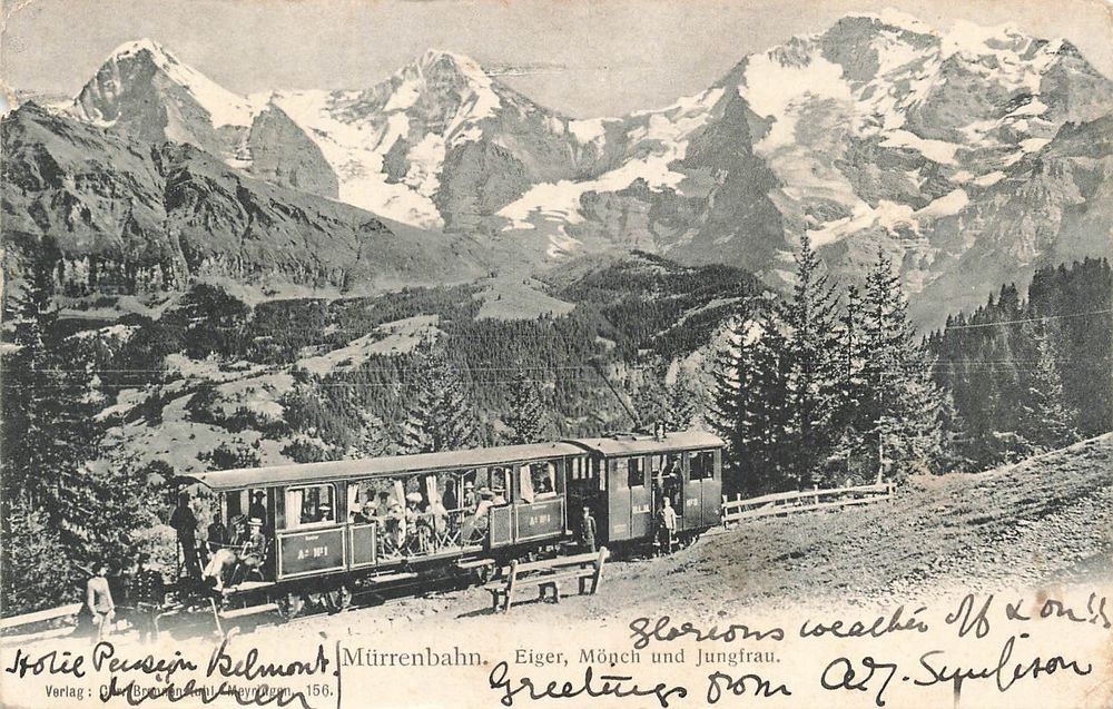 Mürren (BE) – Mürrenbahn mit Eiger, Mönch und Jungfrau bahn (Gebraucht ...