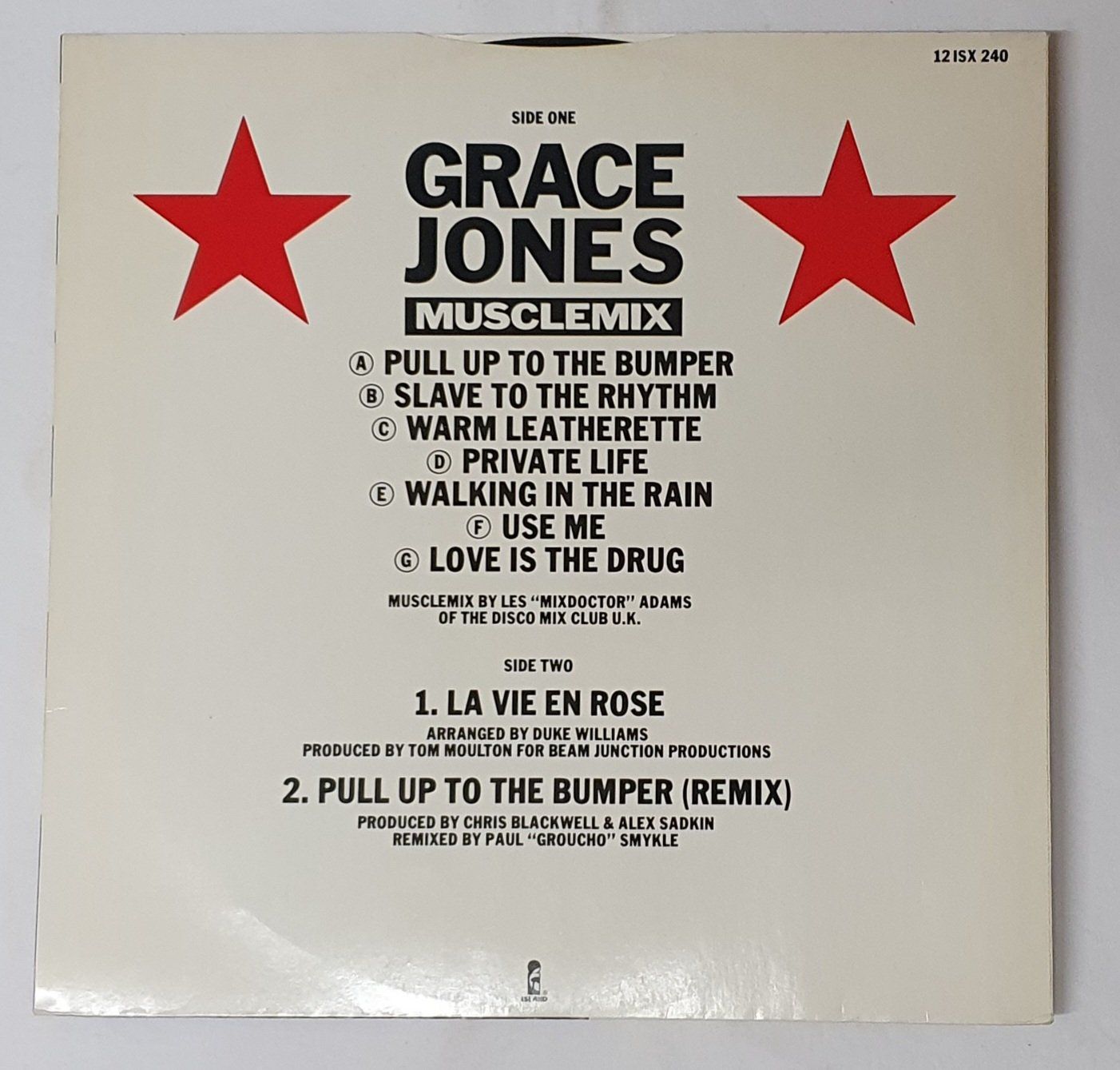 Vinyl 12" Maxi-Single - Grace Jones - Pull Up To The Bumper (Gebraucht ...