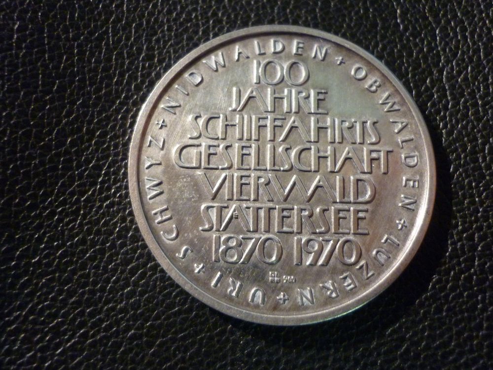 Silbermedaille SGV Vierwaldstättersee 1870 - 1970 (Gebraucht) in für ...