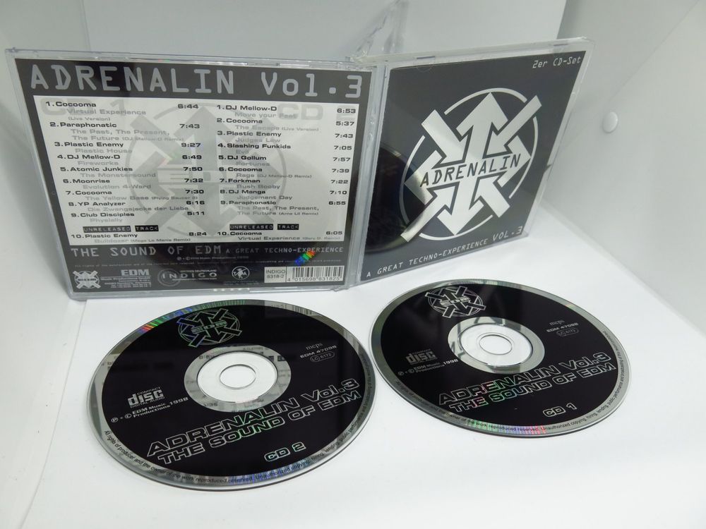 2 CD Adrenalin - A Great Techno Experience Vol. 3 (Gebraucht) in Ernetschwil für CHF 8 – mit ...