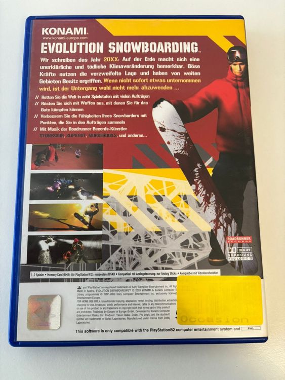 Evolution Snowboarding (PS2) (Gebraucht) in Herisau für CHF 8 – mit ...