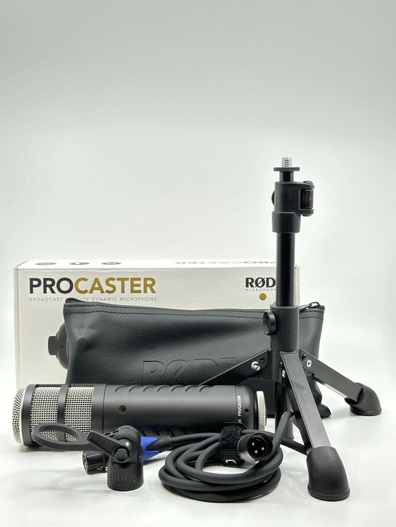 Mikrofon-Set: RODE Procaster, Stativ, XLR | wenig genutzt | Kaufen auf ...