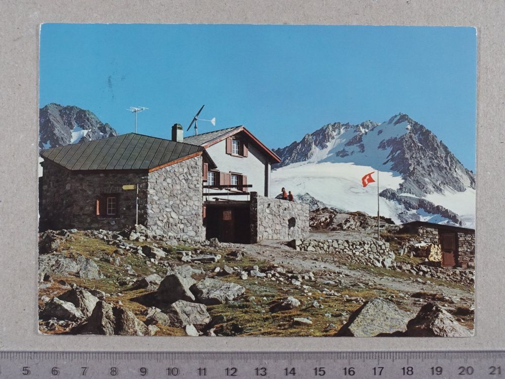Keschhütte SAC, Piz Val Müra, Bahnpost Stempel Rhät. Bahn (Gebraucht ...