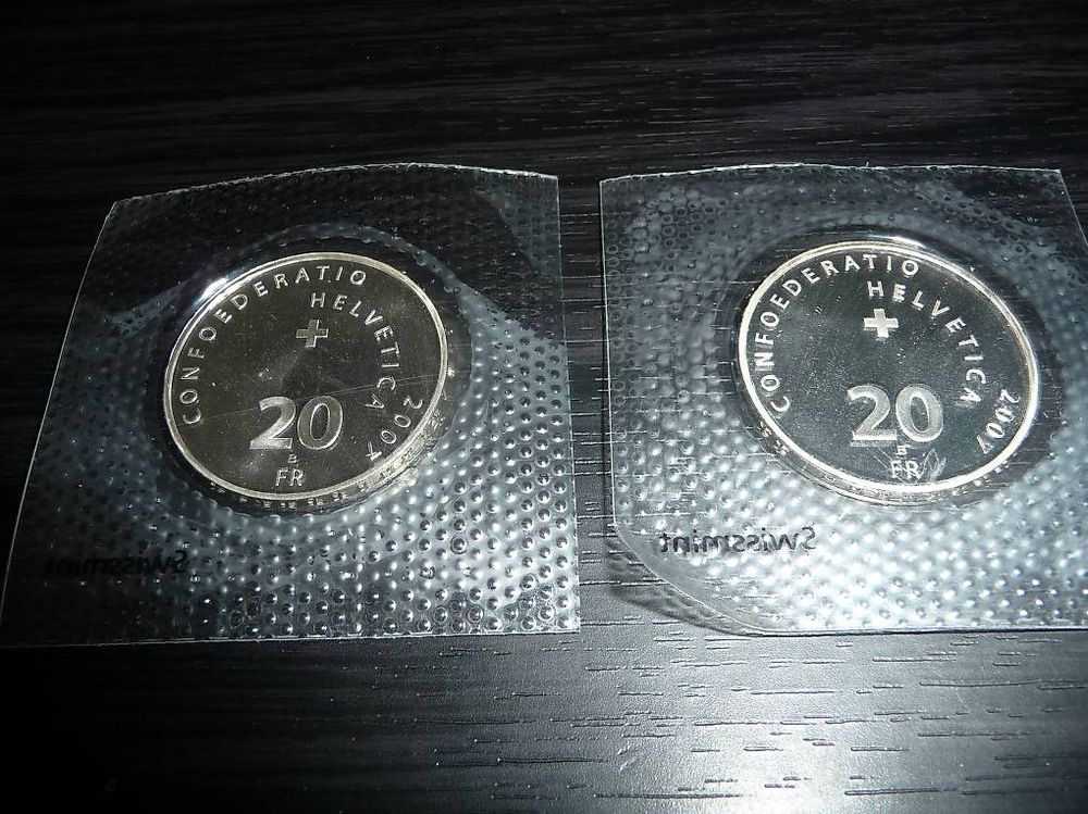 Sondermünze 20 Franken 2007 (Neu (gemäss Beschreibung)) in Wil SG für CHF 24 – mit Lieferung auf ...