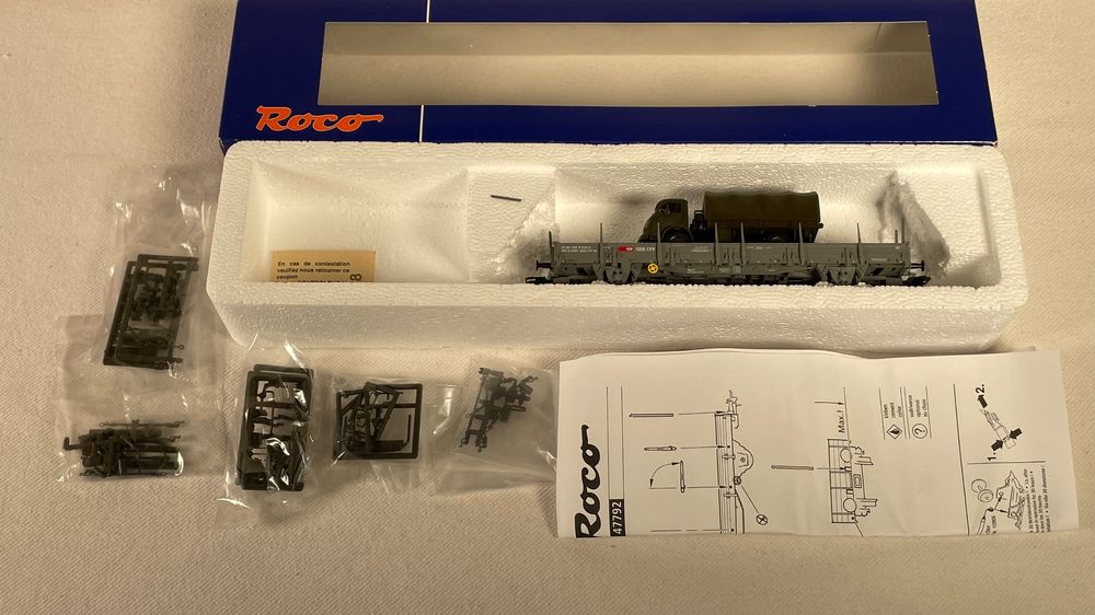 Roco 47792 - SBB Ks Rungenwagen mit Armee LKW Steyr - NEU (Gebraucht) in Volketswil für CHF 38 ...