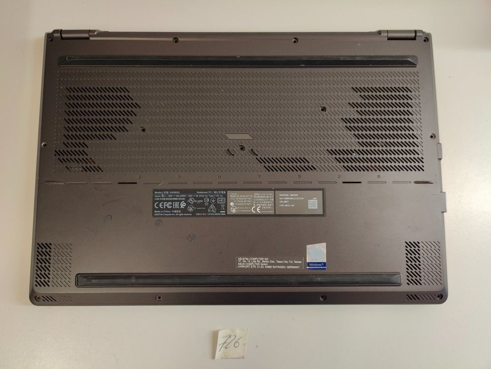 laptop Asus Republic of Gamers EST 2006 Ab 50.Fr (Defekt) in Solothurn ...