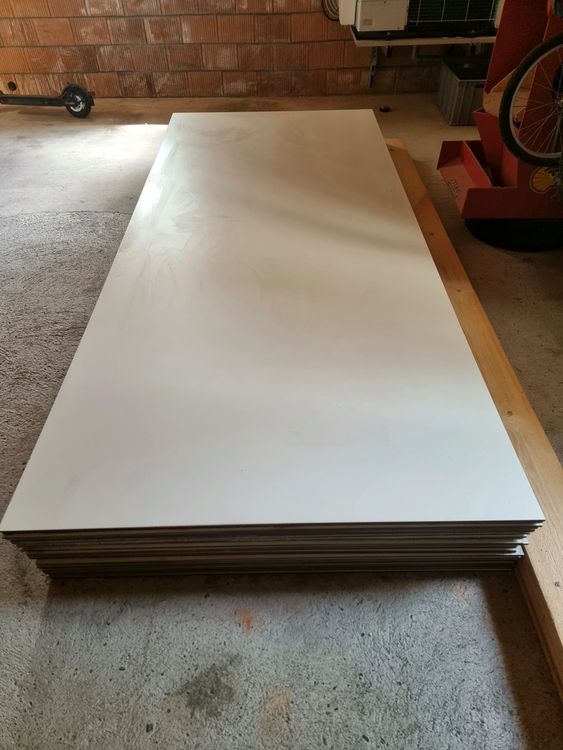 HPL Platten weiss 3050 x 1300 x 8mm Brandklasse B-s1-d0 23St (Neu ...