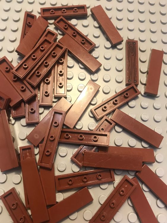 Lego 41 x Fliese 1x4 (2431) rotbraun | Kaufen auf Ricardo