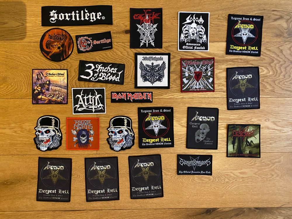 23 Heavy Speed Thrash Black Metal - Patches / Aufnäher !!!! (Gebraucht ...