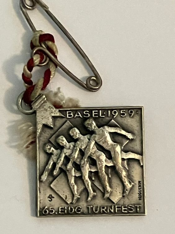 65. Eidg. Turnfest Basel 1959 Anstecker Abzeichen (Gebraucht) in Basel für CHF 5 – mit Lieferung ...